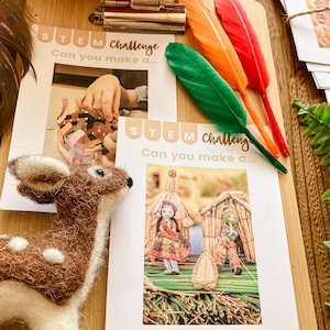 Stem Challenge Flashcards - Reggio Inspired Invitations to Play - Etsy