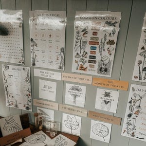 NATURE INSPIRED Educational Poster Pack - Nature School- Homeschool ...