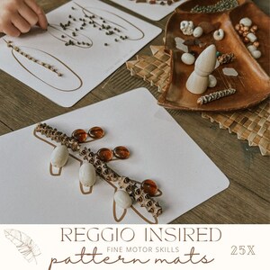 NATURE PATTERN Provocation Manipulative Mats -25x REGGIO Inspired - Etsy