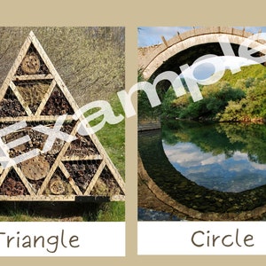 Reggio Inspired -NATURE SHAPES - Real Photographs- Flashcards\poster - Etsy
