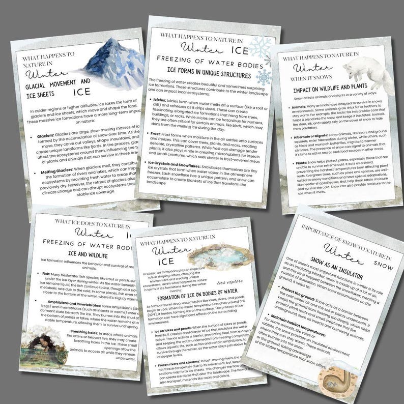 Winter Nature Journal With PLR /mrr-commercial Use - Etsy