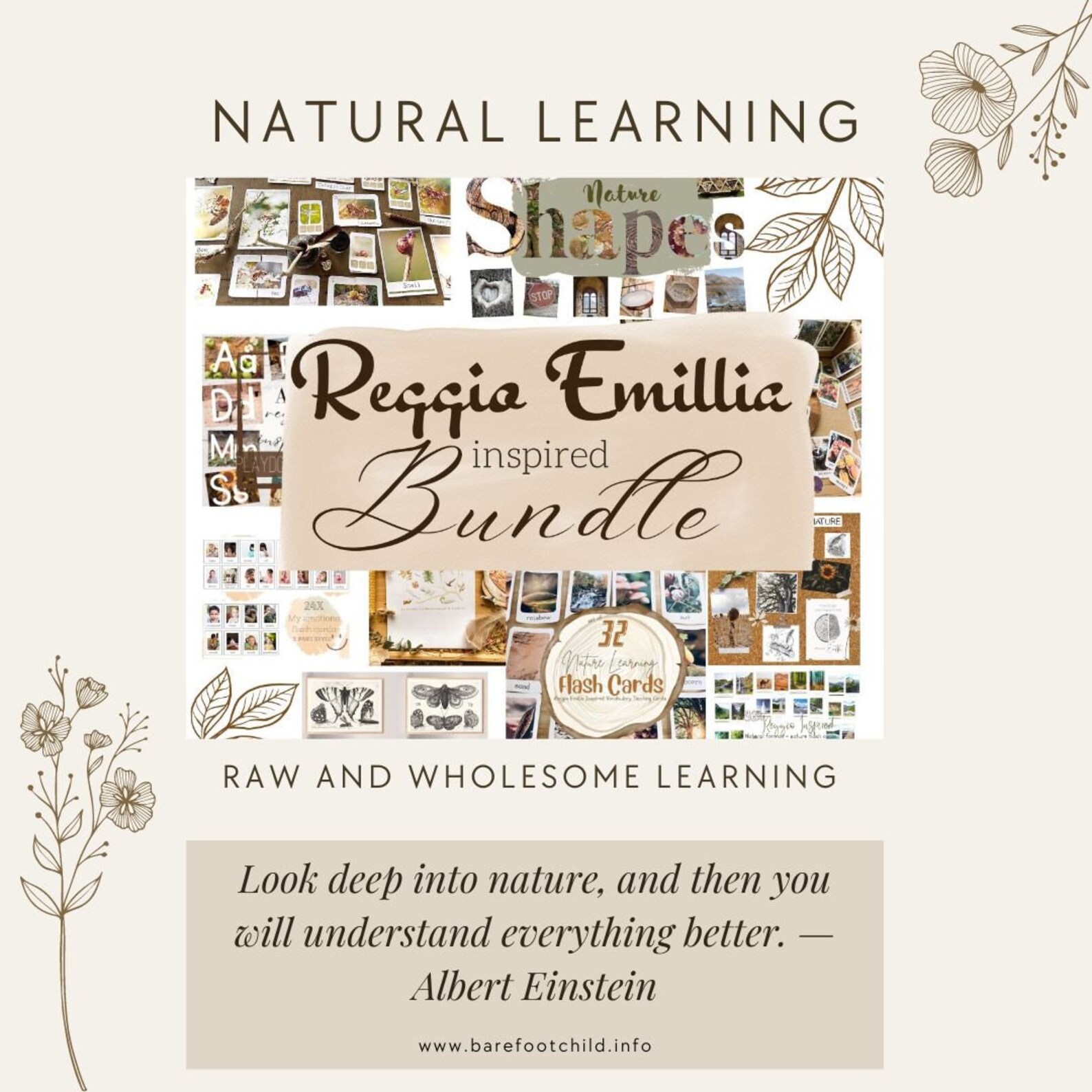 Reggio Inspired MEGA BUNDLE Nature Classroom / Homeschool Starter Pack ...