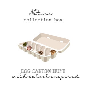 Nature Hunt Egg Carton -forest School , Bush School , Nature School - Etsy