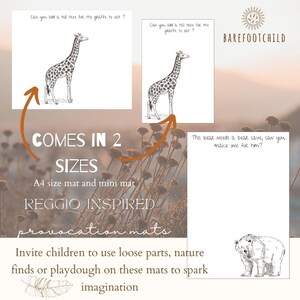 14 Nature Invitation PROVOCATION MATS | Reggio Inspired | Playdough ...