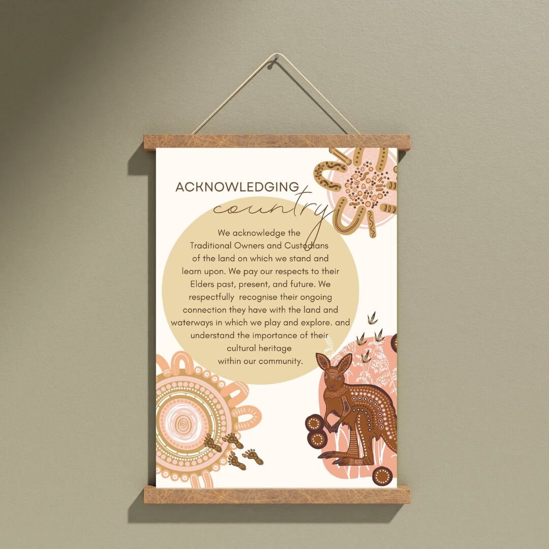 Australian Land Acknowledgement Classroom Poster Pack of 4 - Aboriginal ...