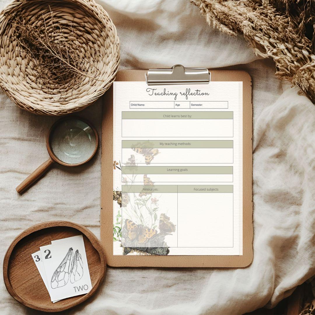 Undated & Editable TEACHER and HOMESCHOOLING PLANNER - Nature Inspired ...