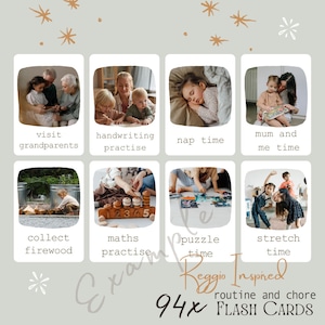 Kids DAILY ROUTINE & CHORE Flashcards X94 - Editable - Etsy