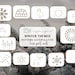 Reggio Inspired WINTER Pattern Manipulative Mats X25 - Etsy