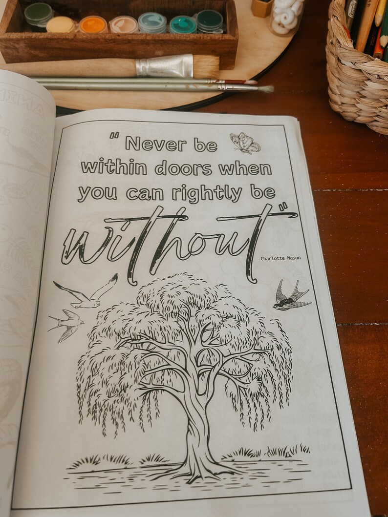 Step Into the WILD Kids Colouring Book 10 Pages Wildschool , Forest ...