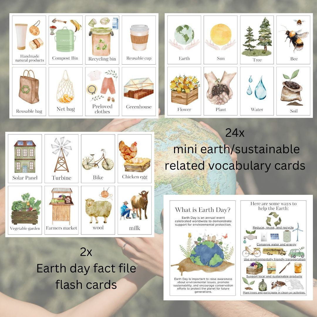 Earth Day Poster We Are Earth Quote Poster Flashcards Reggio Inspired ...