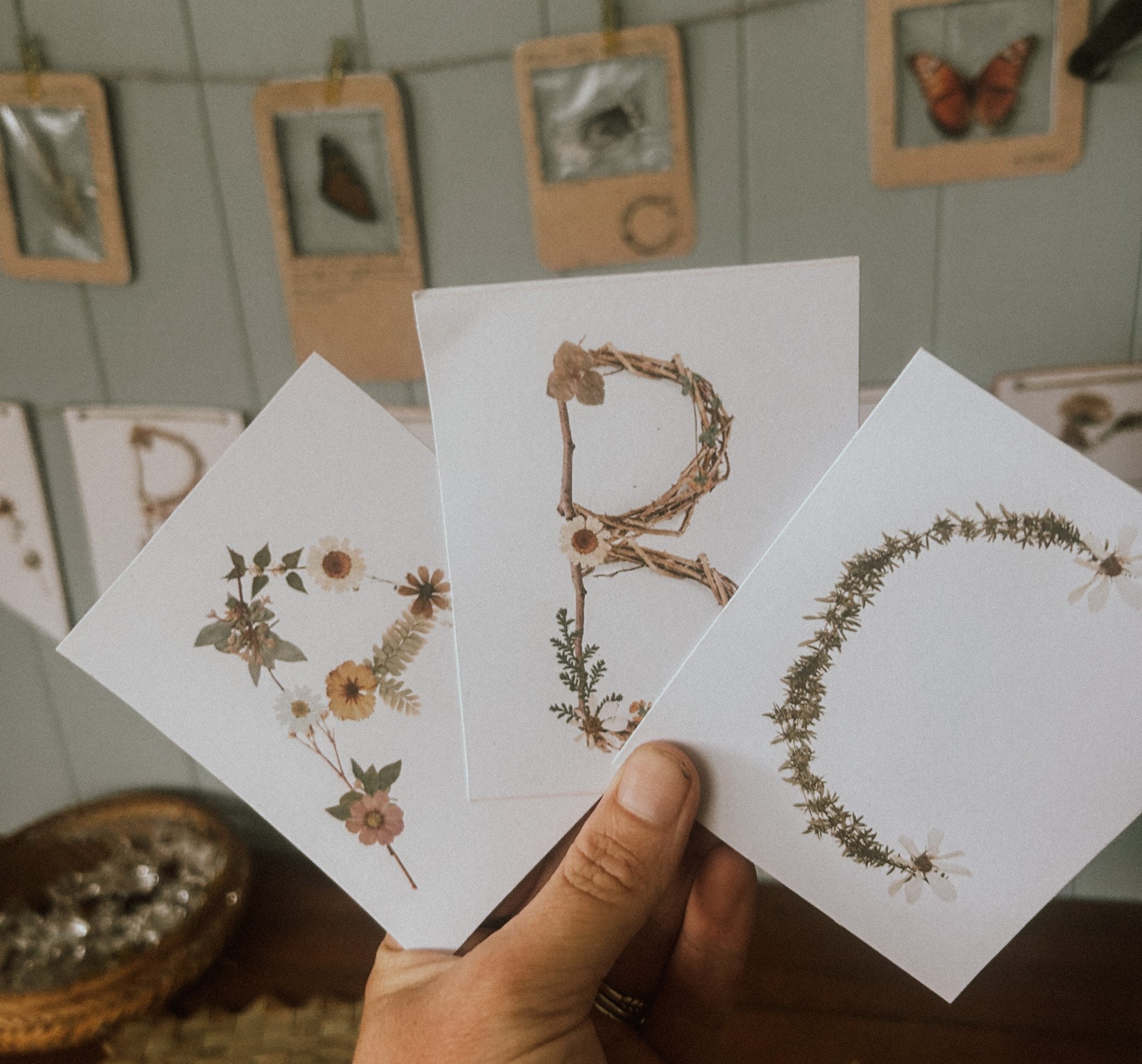 Handmade Wild-school ALPHABET FLASHCARDS & Bunting Poster - Etsy