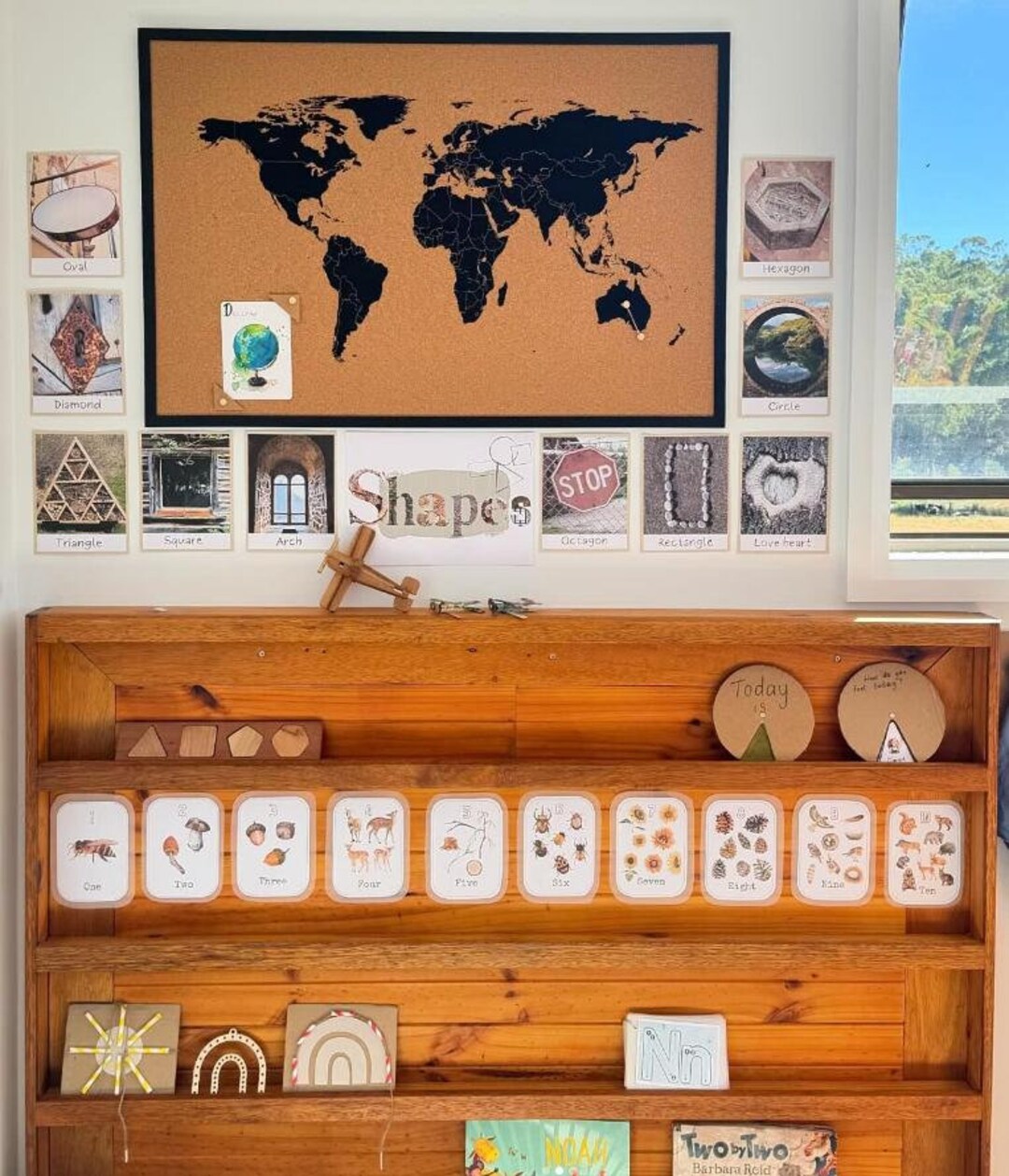 Reggio Inspired -NATURE SHAPES - Real Photographs- Flashcards\poster - Etsy