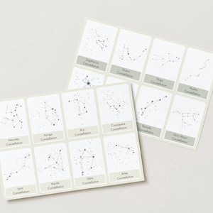 80x Constellation Flashcards - Etsy