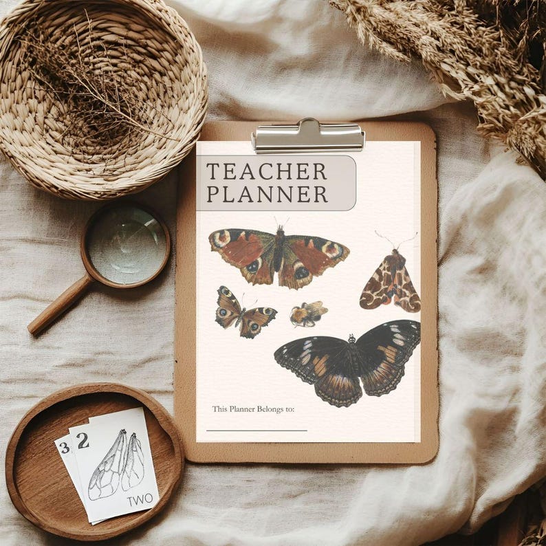 Undated & Editable TEACHER and HOMESCHOOLING PLANNER - Nature Inspired ...