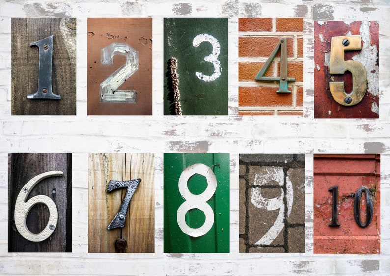 Reggio Emilia Inspired 1-20 Numbers Found in Streets Learning - Etsy