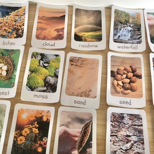 Reggio Emilia Inspired NATURE FLASH CARDS- Real Life ~ Nature Learning ...