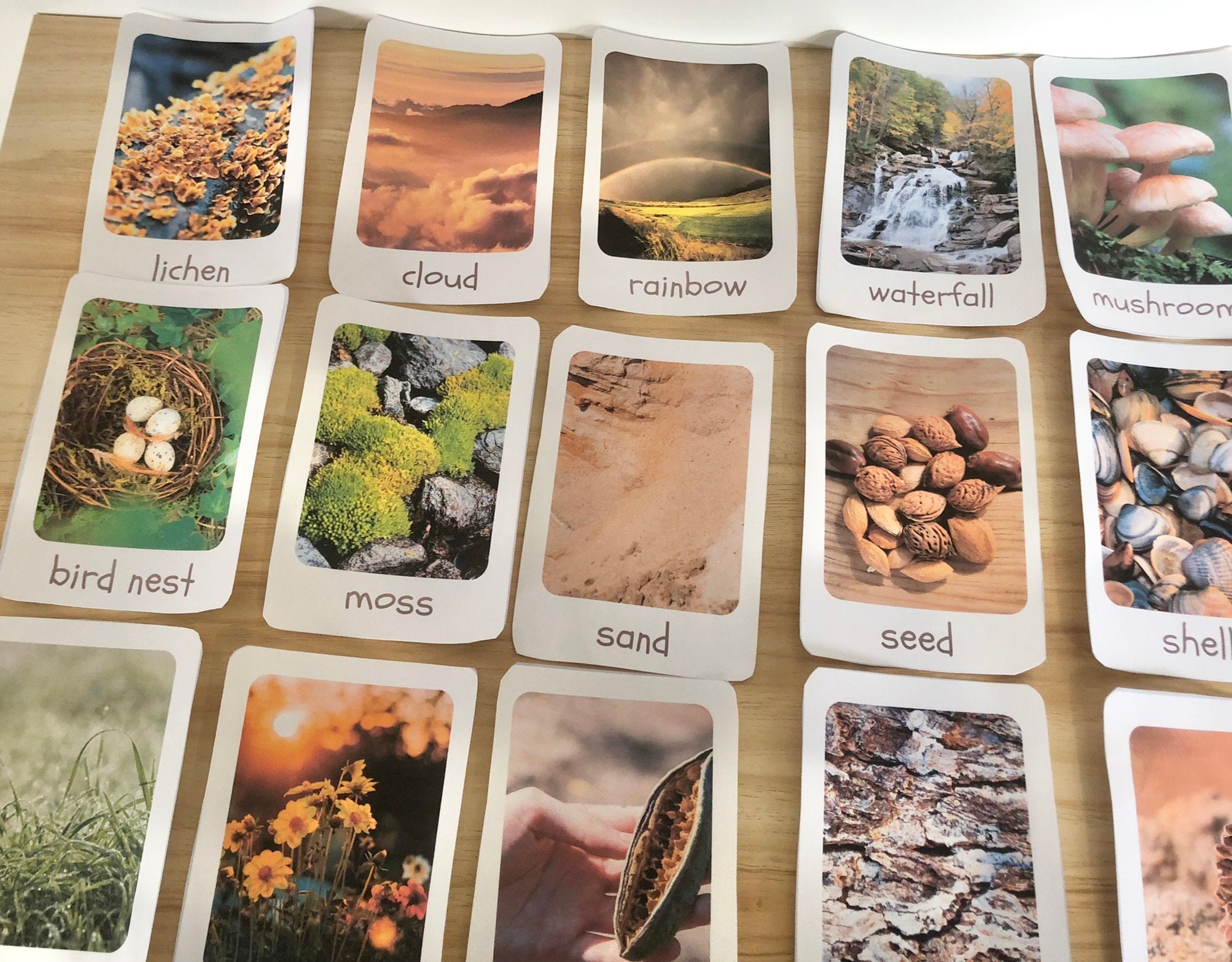 Reggio Emilia Inspired NATURE FLASH CARDS Real Life Nature - Etsy Australia