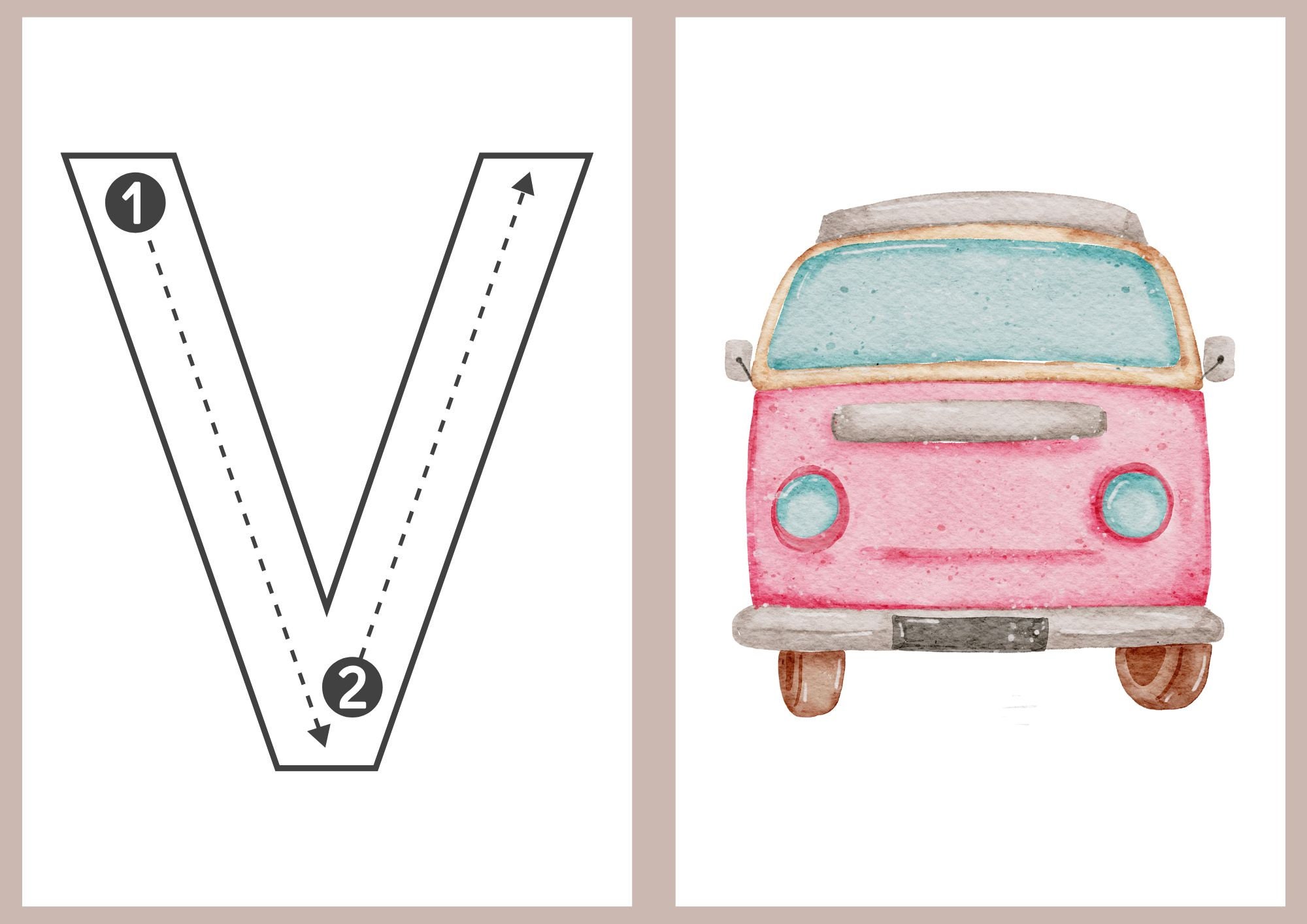 Watercolour A -Z Flash Cards | CLASSROOM WALL POSTER| Alphabet Teaching ...