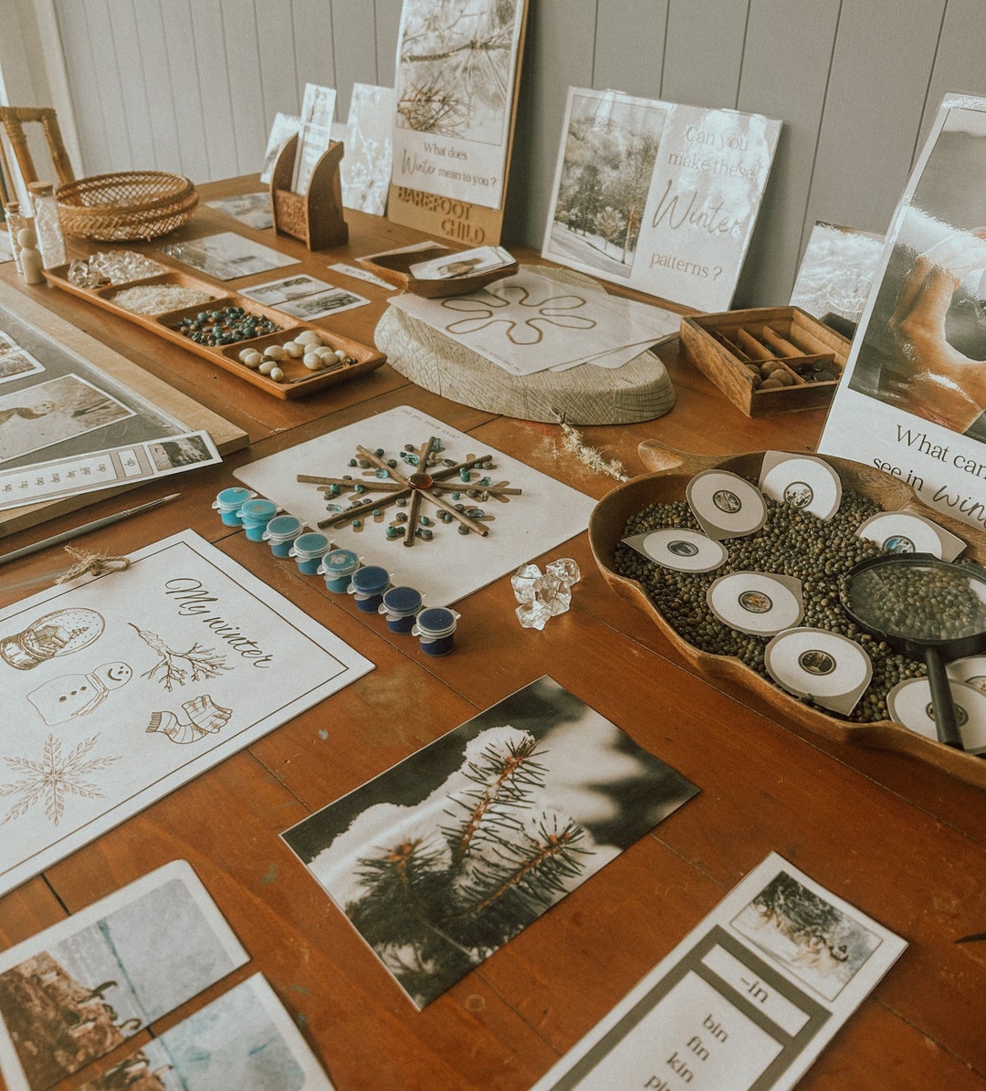 Reggio Inspired WINTER Provocation Morning Basket Pack - Etsy