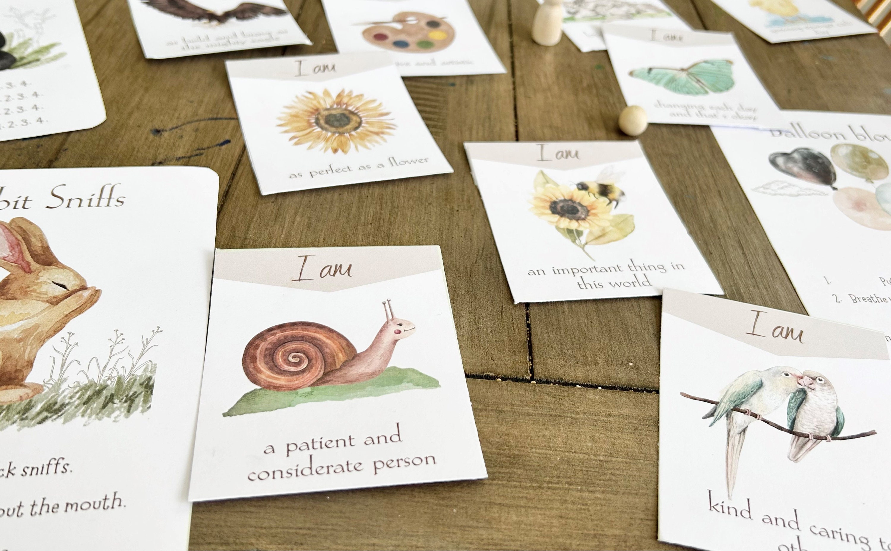 Kids Affirmation Flash Card Pack | NATURE INSPIRED - Etsy Australia