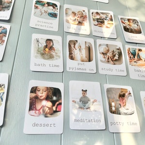 Kids DAILY ROUTINE & CHORE Flashcards X94 - Editable - Etsy