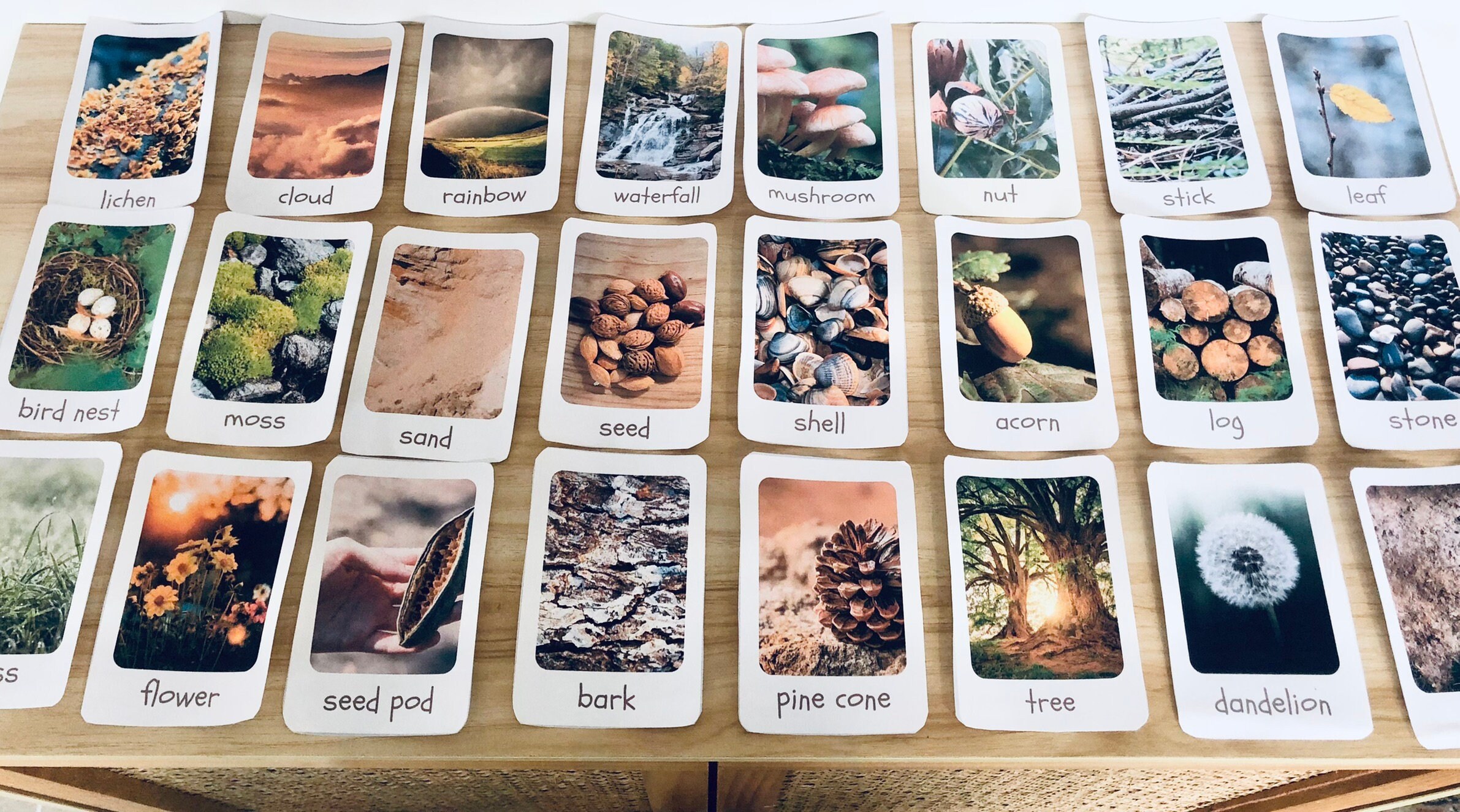 Reggio Emilia Inspired NATURE FLASH CARDS Real Life Nature - Etsy Australia