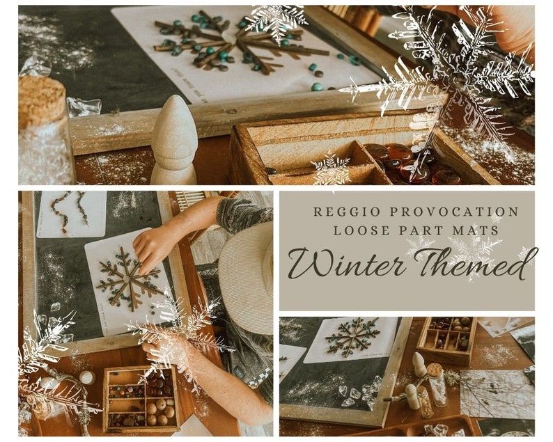 Reggio Inspired WINTER Pattern Manipulative Mats X25 - Etsy
