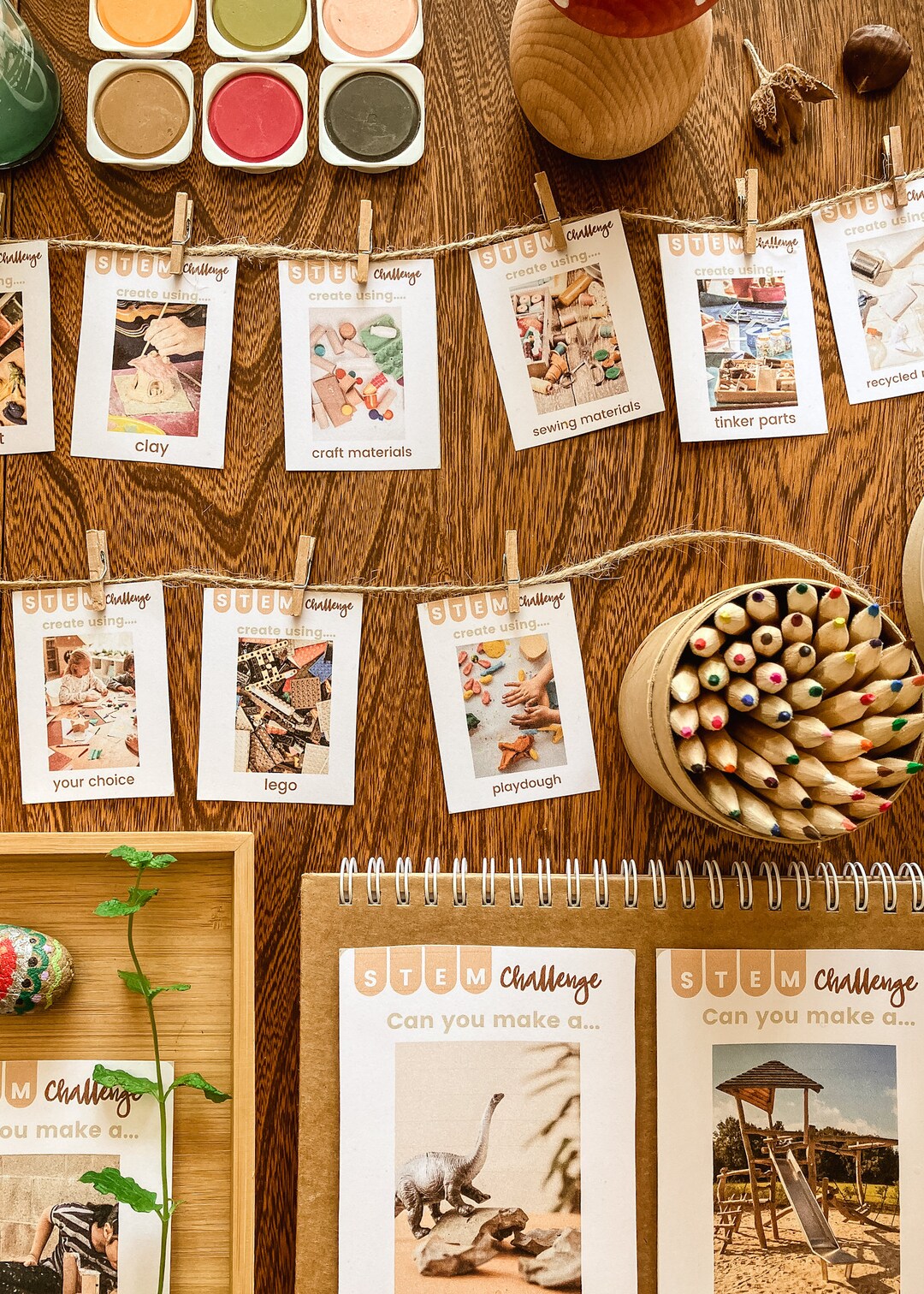 Stem Flashcards Reggio Inspired Art Challenges Provocation - Etsy