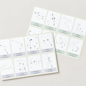 80x Constellation Flashcards - Etsy
