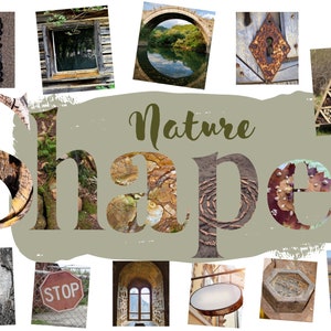 Reggio Inspired -NATURE SHAPES - Real Photographs- Flashcards\poster - Etsy