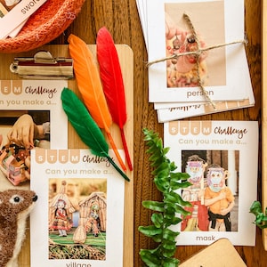 Stem Challenge Flashcards - Reggio Inspired Invitations to Play - Etsy