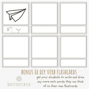 24x VERB Flash Cards- Natural Reggio Inspired Real Photos- Morning ...