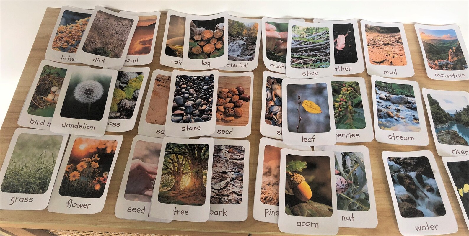 Reggio Emilia Inspired NATURE FLASH CARDS- Real Life ~ Nature Learning ...