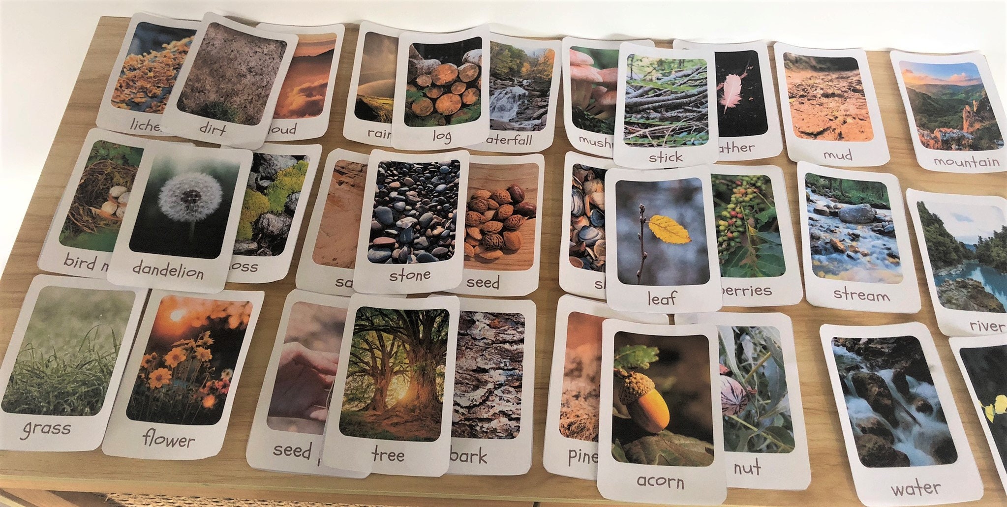 Reggio Emilia Inspired NATURE FLASH CARDS Real Life Nature - Etsy Australia