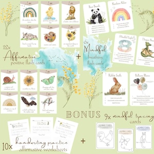 Kids Affirmation Flash Card Pack | NATURE INSPIRED - Etsy Australia
