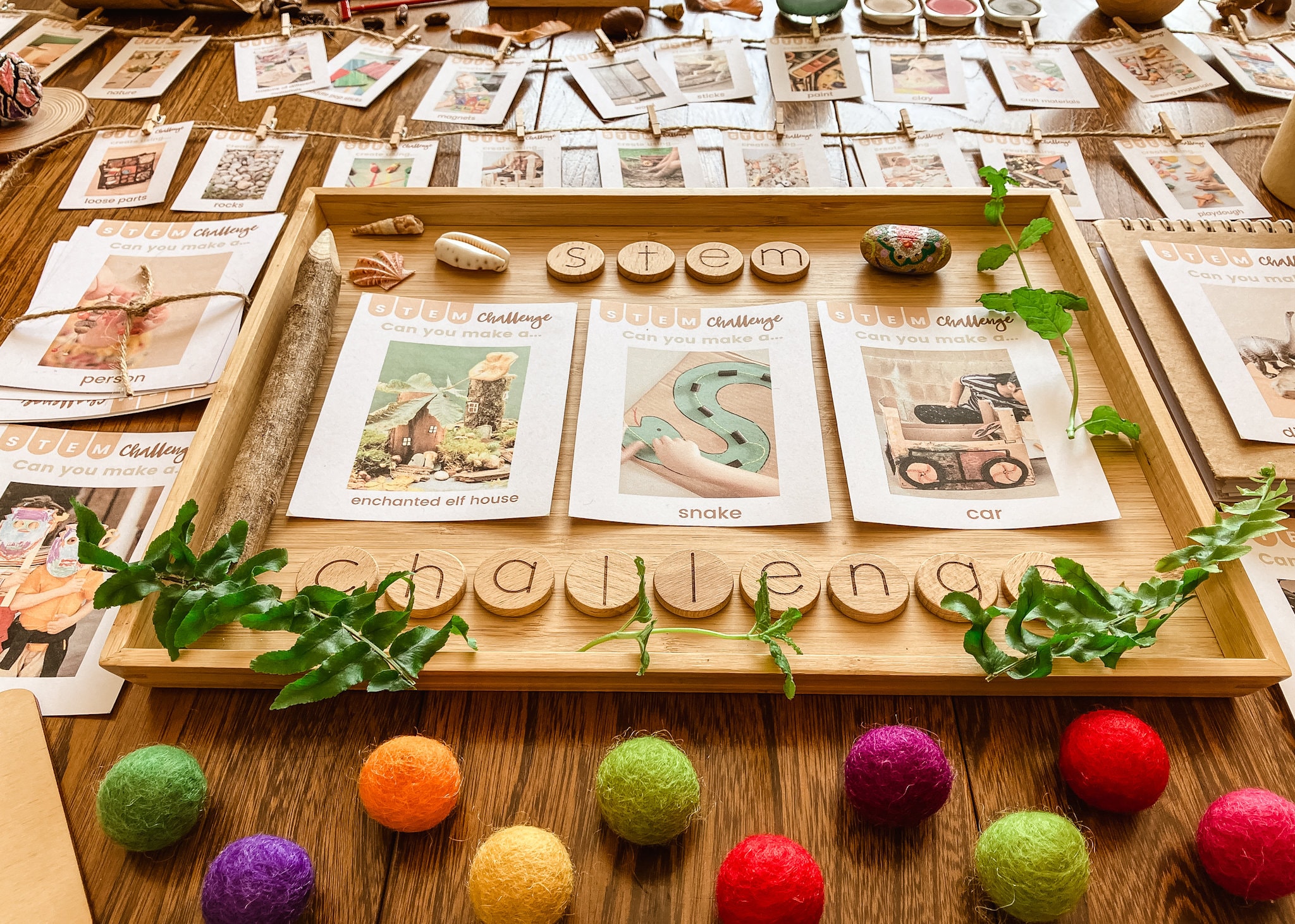 Stem Challenge Flashcards - Reggio Inspired Invitations to Play - Etsy