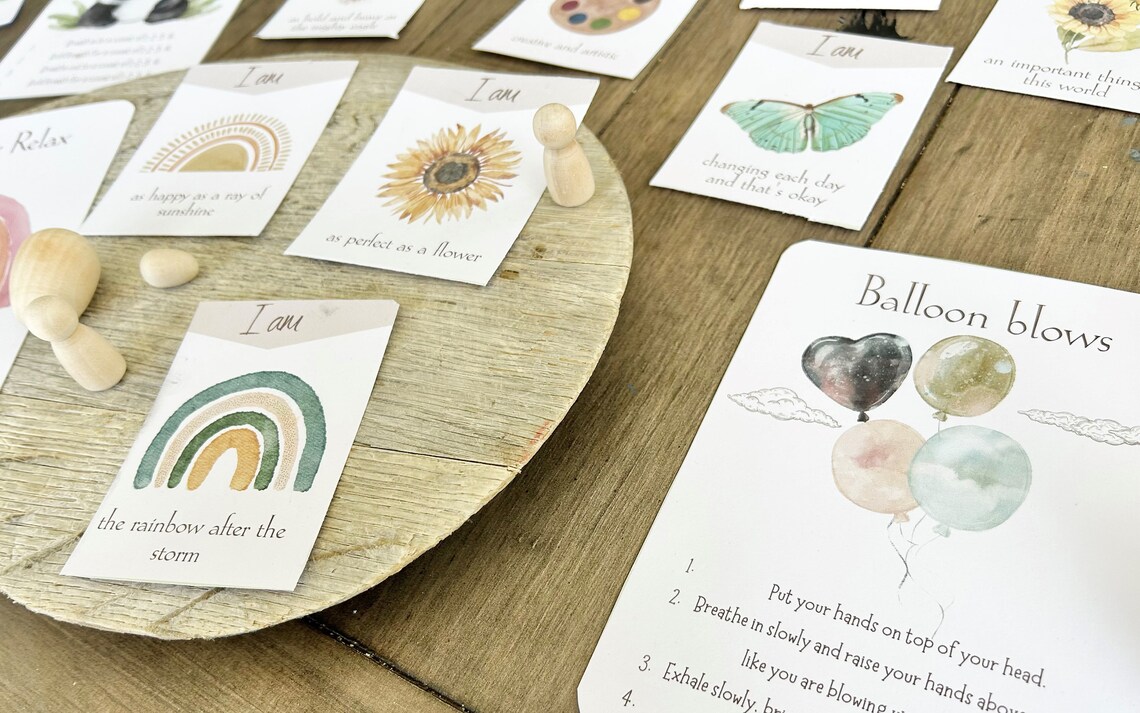 Kids Affirmation Flash Card Pack | NATURE INSPIRED - Etsy Australia