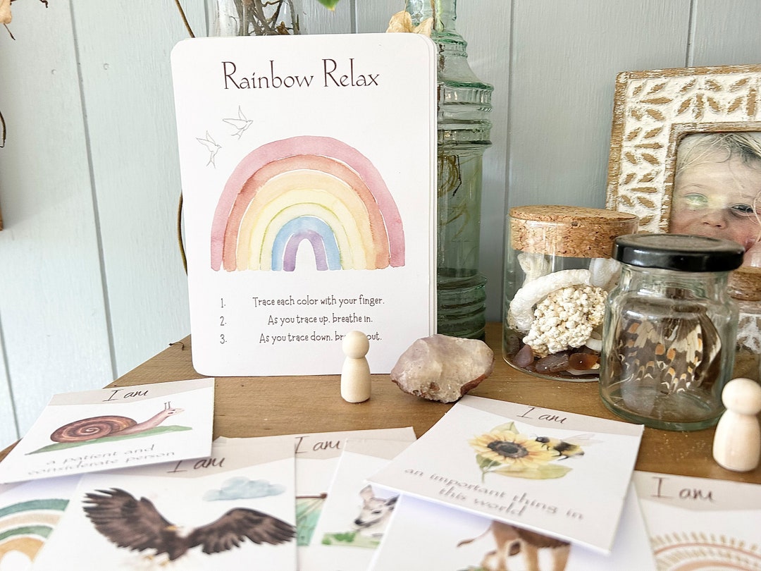 Kids Affirmation Flash Card Pack NATURE INSPIRED - Etsy Australia