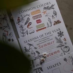 NATURE INSPIRED Educational Poster Pack - Nature School- Homeschool ...