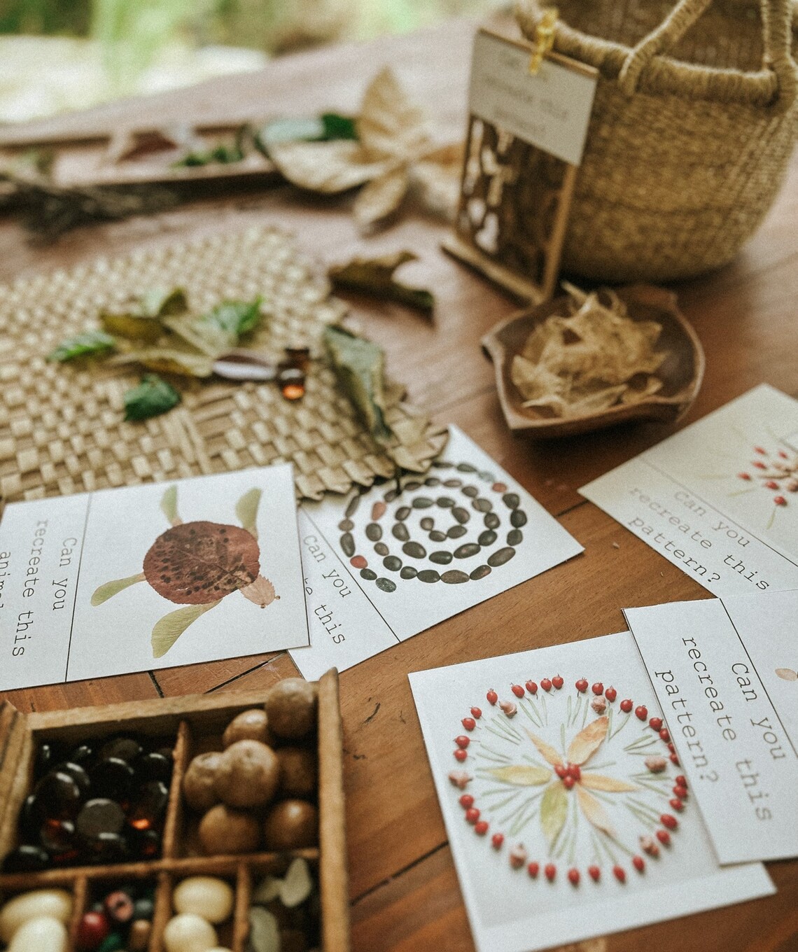 Nature Craft Loose Part Play Flashcards- Provocations - Reggio Inspired ...