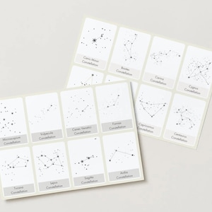 80x Constellation Flashcards - Etsy