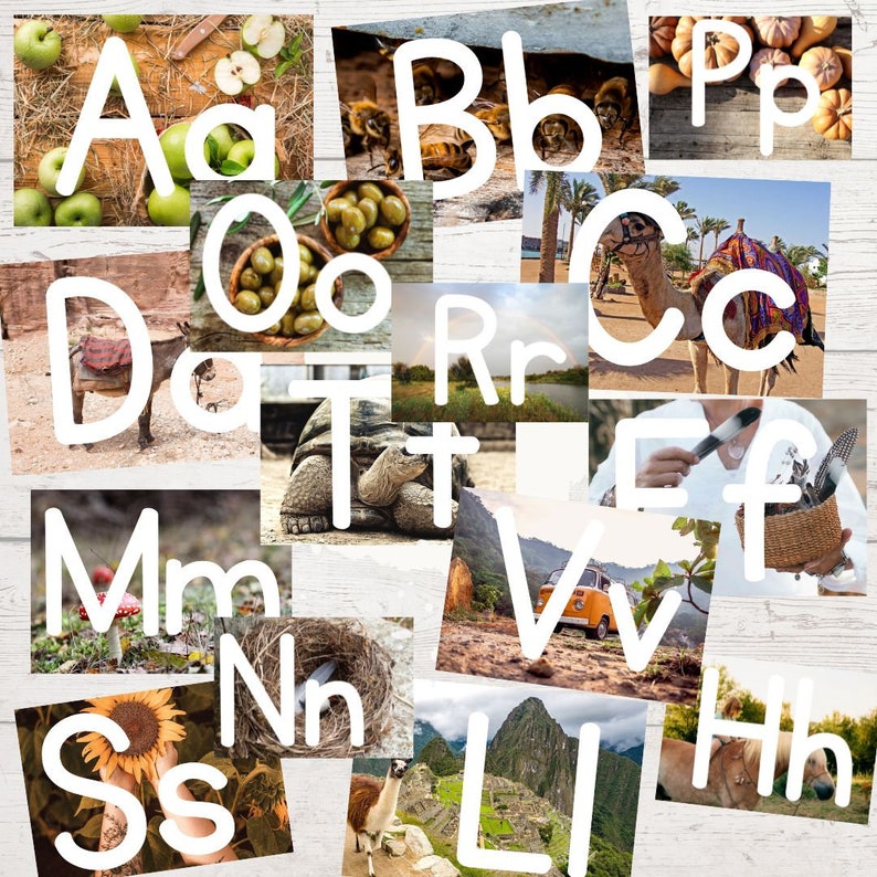 A-Z Alphabet Mats- Reggio\montessori Inspired - Etsy