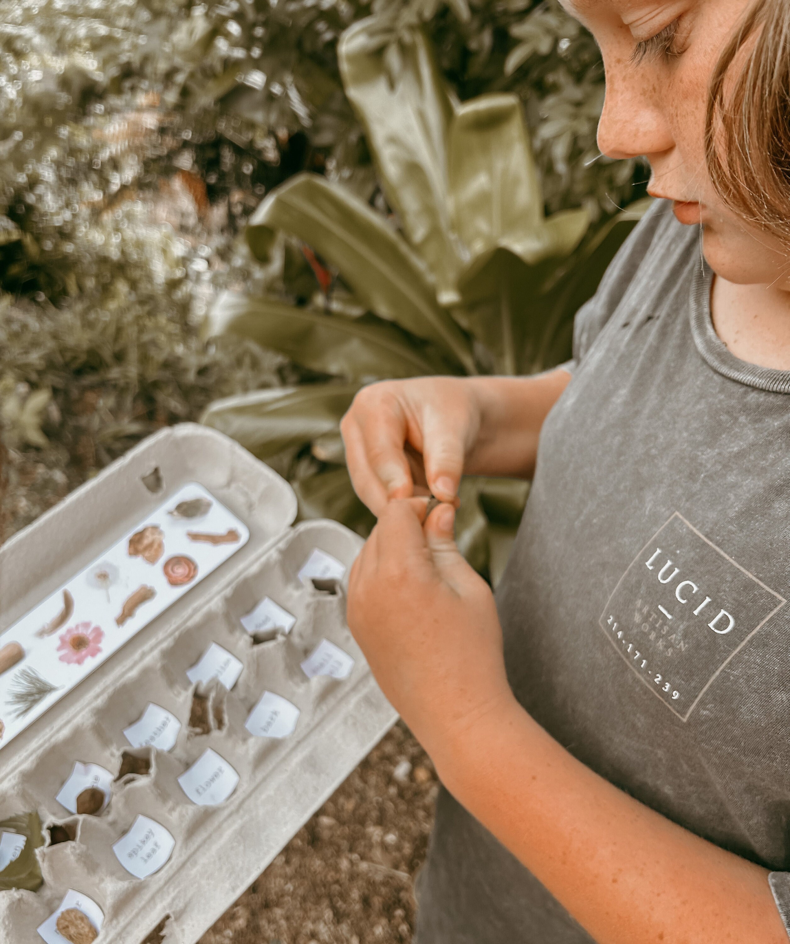 Nature Hunt Egg Carton -forest School , Bush School , Nature School - Etsy