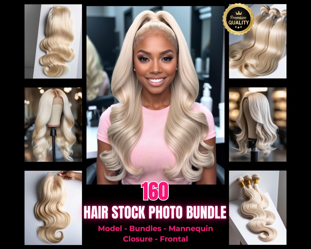 Hair Stock Photo Variety Bundle - Instant Download for Hair Business ...