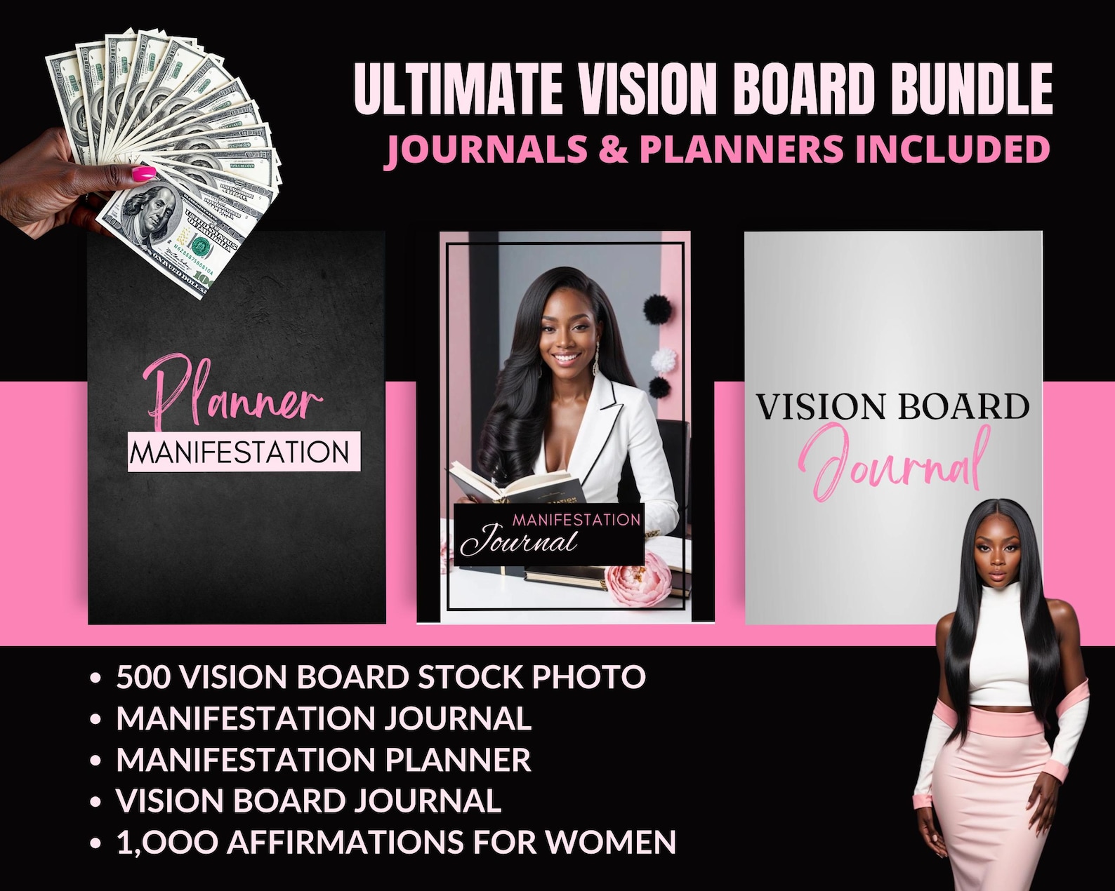 2025 Vision Board Printables for Black Girls - Inspirational Images ...