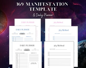 369 Manifestation Method Printable PDF - Etsy
