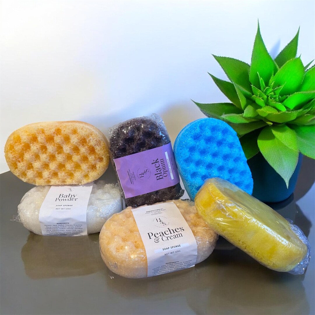 Soap Sponges | Exfoliating Sponge | Convenient | Gift Idea | - Etsy UK