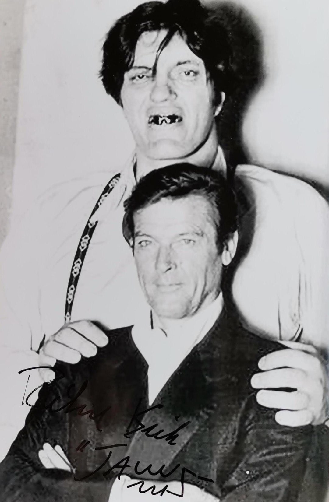 Richard Kiel, as Jaws in Moonraker 1979, Signed Autographed 6x4 Photo ...
