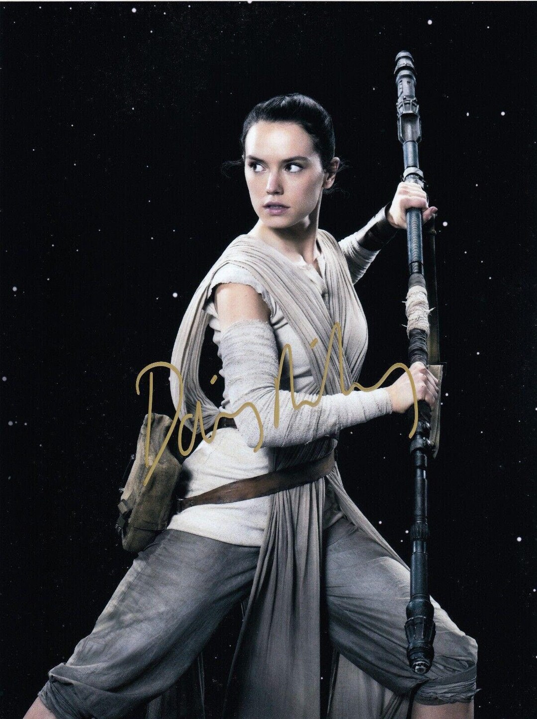 Daisy Ridley, Rey, the Force Awakens, Signed Autographed Photo 10x8 - Etsy