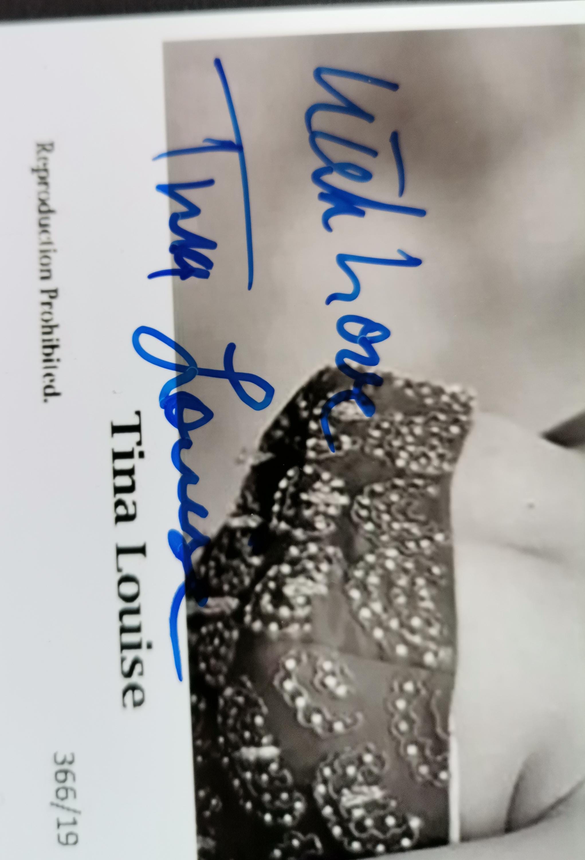 Tina Louise Gilligans Island Signed Autographed Photo 6x4 Vintage 80s Etsy